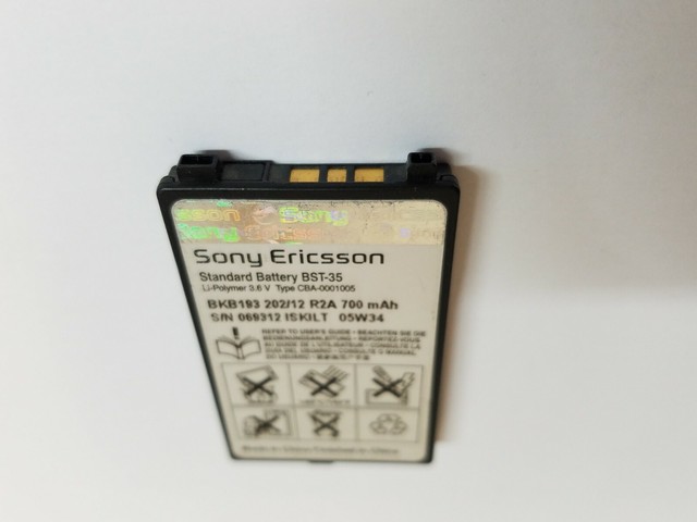 BST-35 Sony Ericsson Battery For K700i T226 T230 T237 Z200 Z500a 3.7V ...