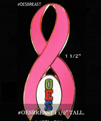Order of Eastern Star OES BREAST CANCER PIN, NEW LICENSED | eBay