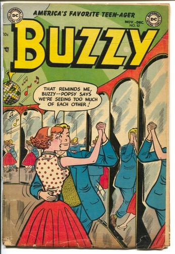 Buzzy #52 1953-DC-teen humor-dating advice-VG- | eBay