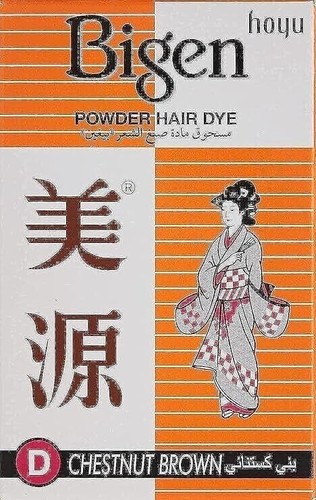 New Bigen Powder Hair Dye - Chestnut Brown D 6g | Free Shipping ...