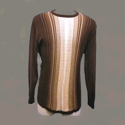 Perry Ellis men's sweater size XL crew neck pullover Brown XL | eBay