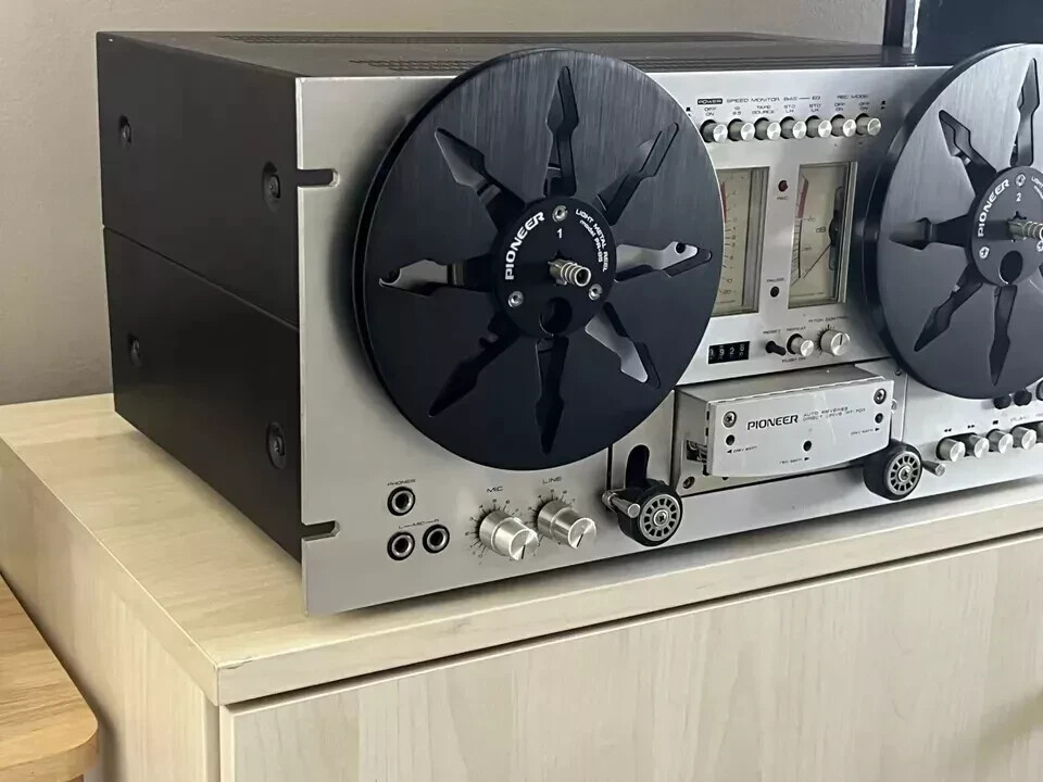 7 Inch Metal Reels Aluminum Pair For Pioneer Reel To Reel RT-707 Black ...