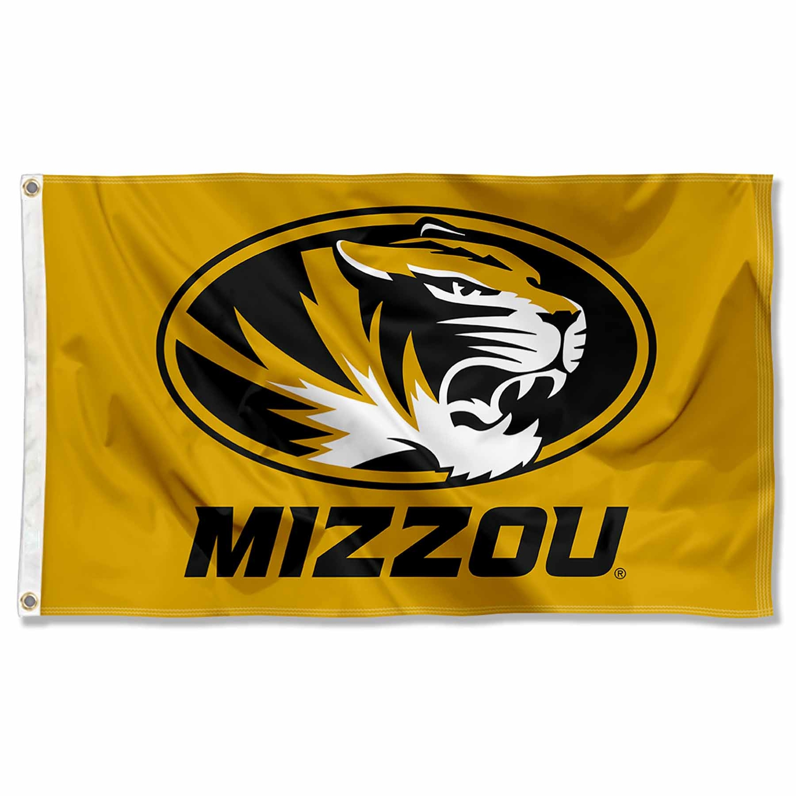 Missouri Tigers Mizzou Gold Logo Flag Large 3x5 | eBay