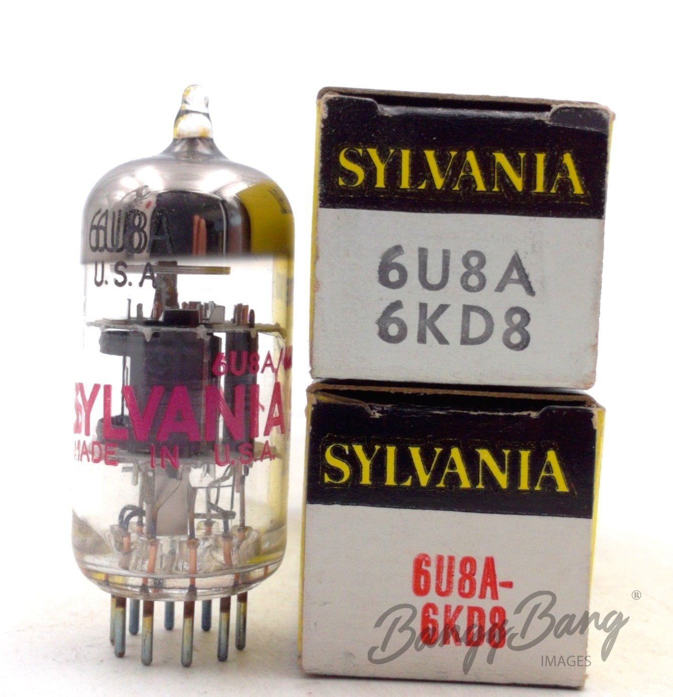 2 Sylvania 6U8A/6KD8 Triode Pentode VHF Radio/Television Mixer ...