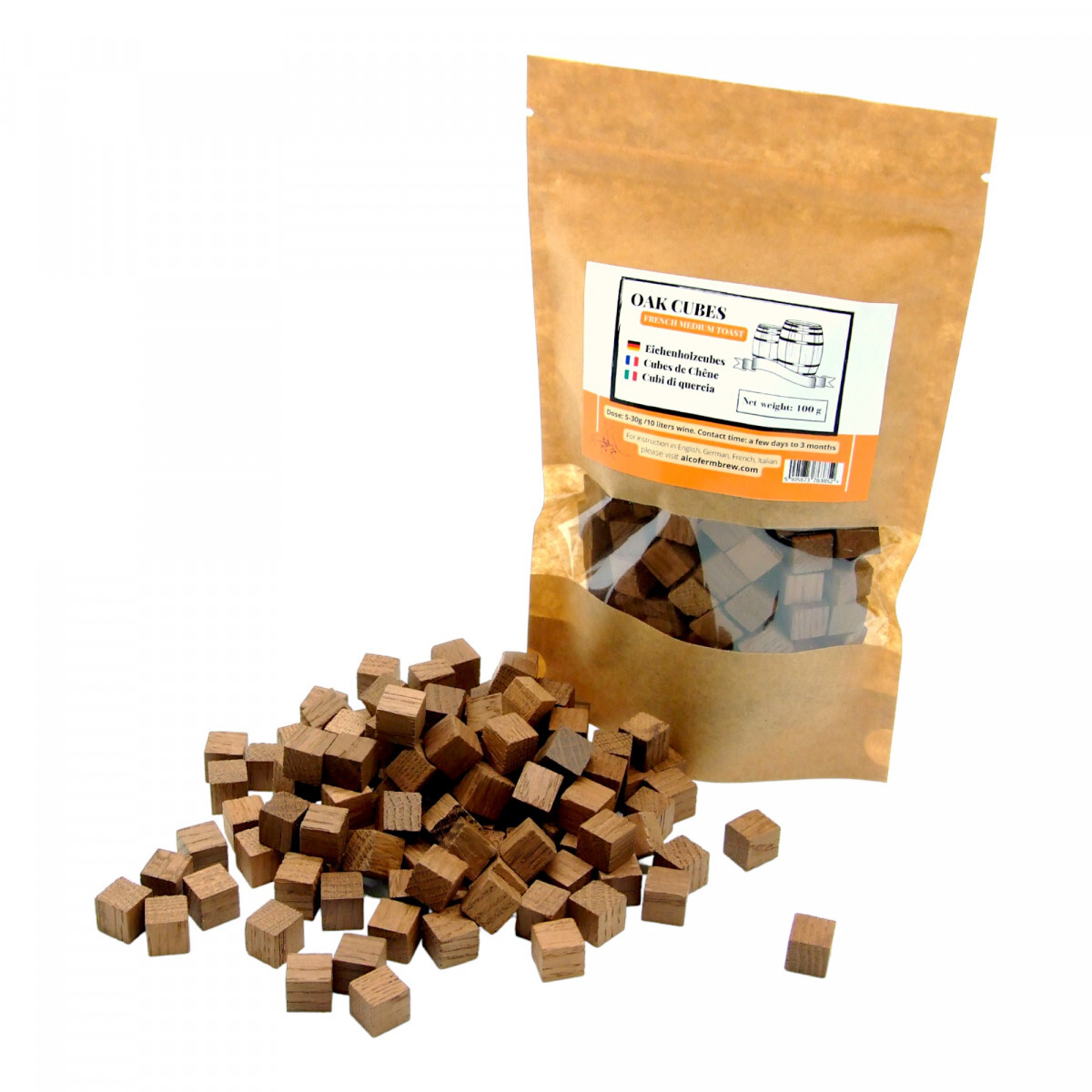 French Oak Cubes - French Oak Squares, Oak Wood Cubes, Oak Chips, Oak ...