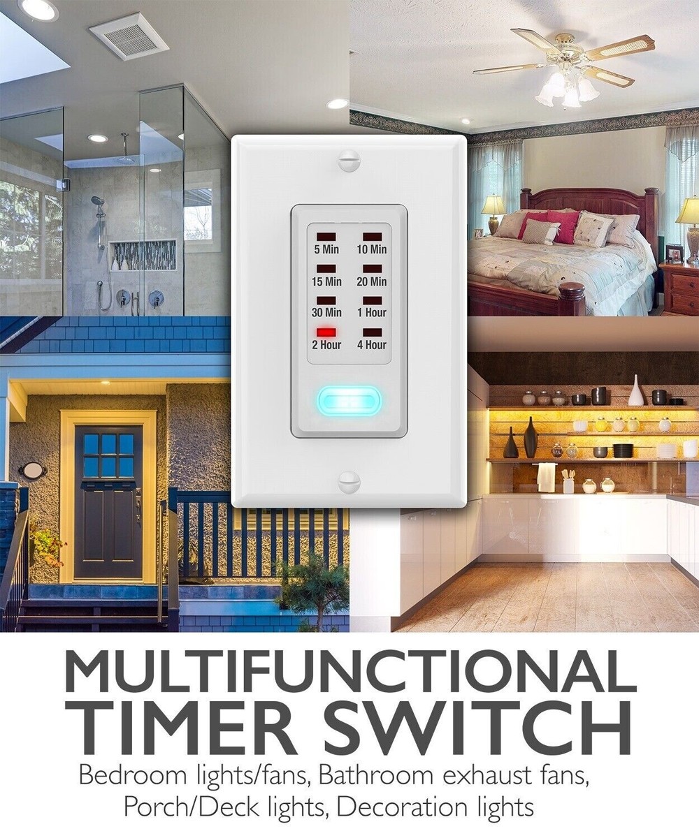 Countdown Timer Switch For A Bathroom Heater Smart Water Heater Switch