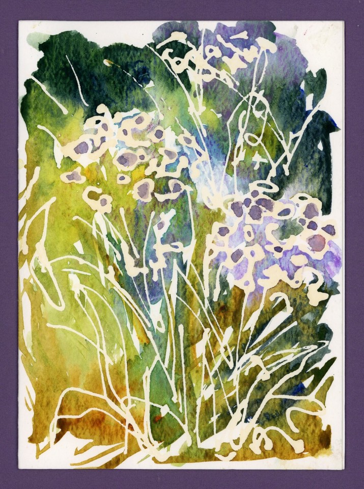 BATIK QUEEN ANN'S LACE - Linda Henry ORIGINAL ART Hand Painted ...