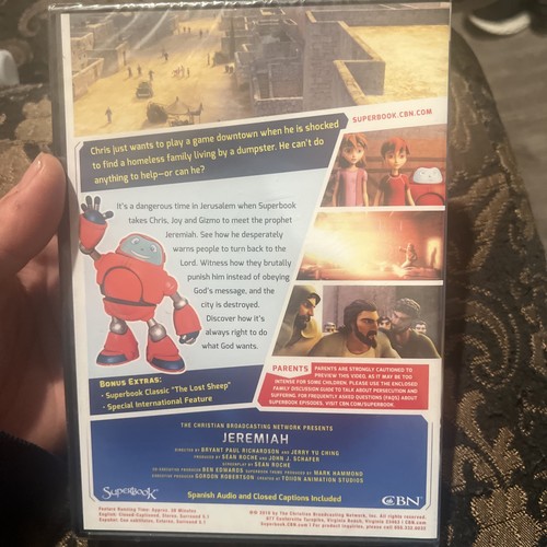 Superbook Jeremiah DVD 2018 CBN Christian Faith Based Kids NEW Sealed ...