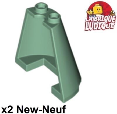 LEGO 2x Cono 4x2x3 Half Mezza Tetto Conico Roof Verde Pallido / Sand ...