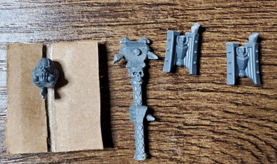 Warhammer 40k Space Marines Terminator Chaplain Crozius and Head | eBay