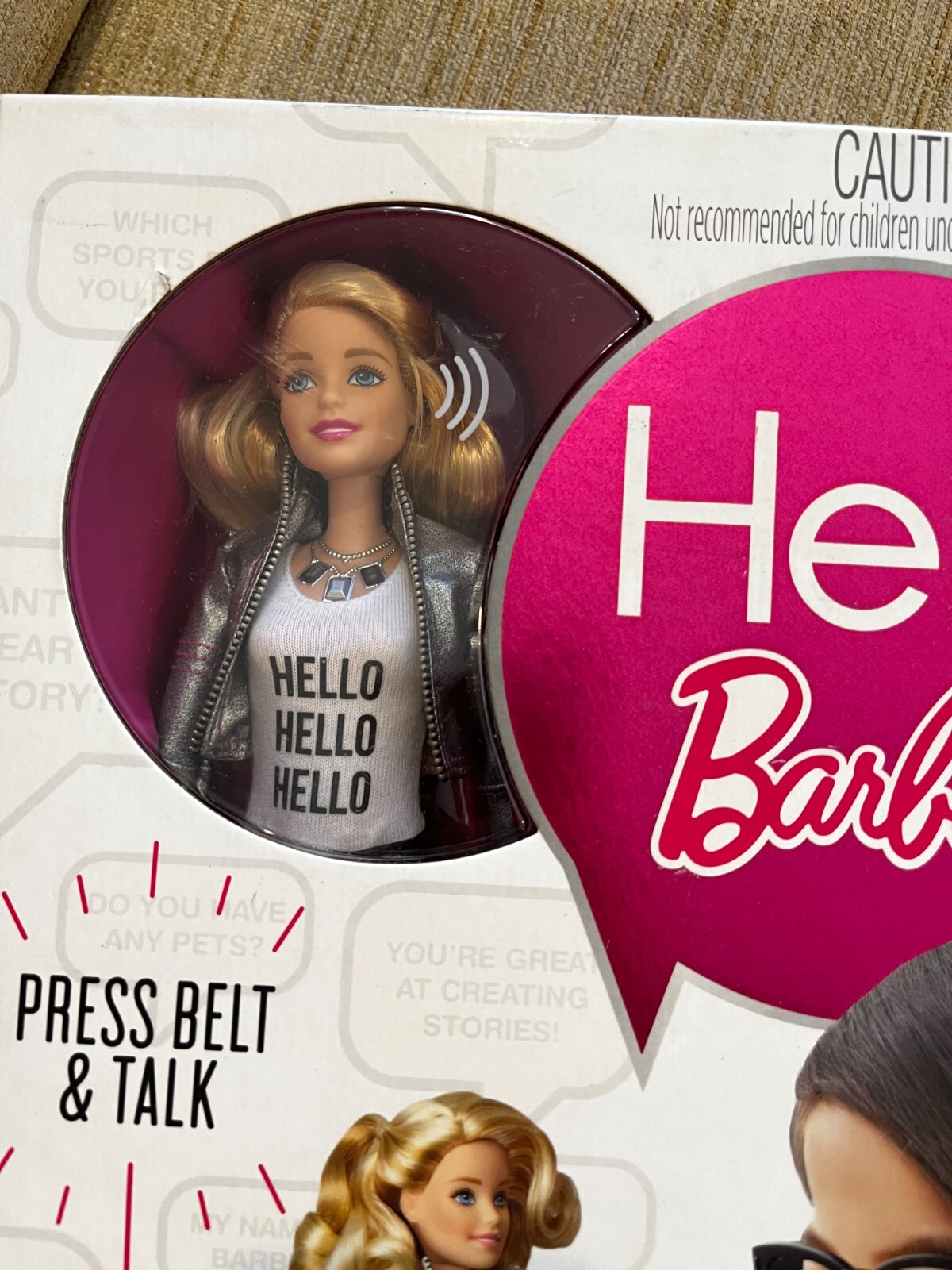 Hello Barbie Doll Blonde Interactive Talking Speech Recognition Mattel ...