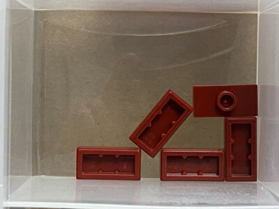 LEGO Parts - Dark Red Plate 1 x 2 with 1 Stud (Jumper) - No 15573 - QTY ...