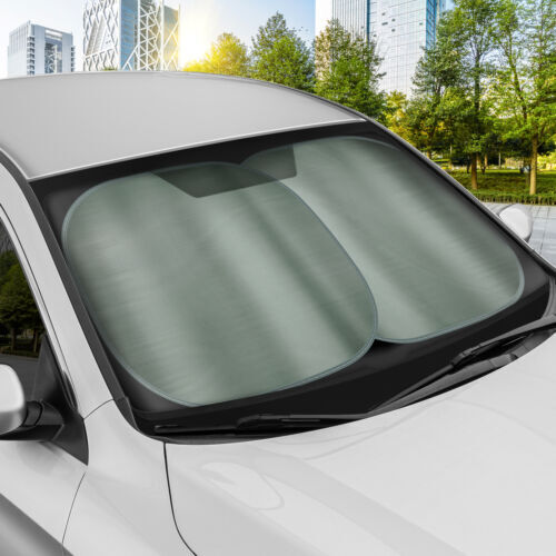 Car Windshield Sun Shade Foldable Front Window Shades Shield Metallic ...