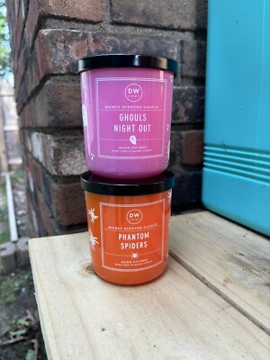 DW Home Candle Phantom Spiders And Ghouls Night Out Set Rare New ...