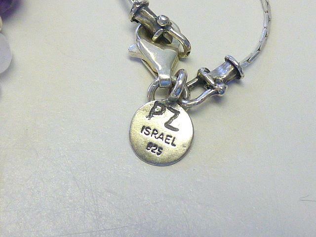 Designer OR PAZ PZ ISRAEL Amethyst Crystal Sterling Silver Station ...