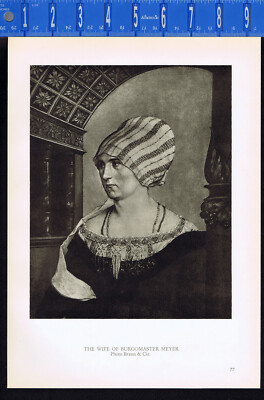 HOLBEIN: Lady Elizabeth (Grey) Audley & Wife of Burgomaster Meyer -1938 ...