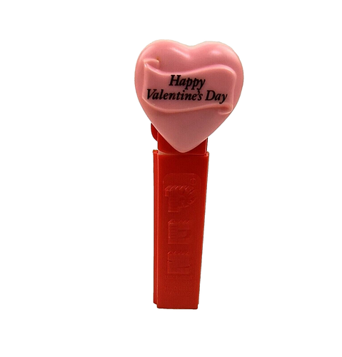 Vintage Pez Pink Heart Happy Valentine's Day Dispenser Red Stem Hungary ...