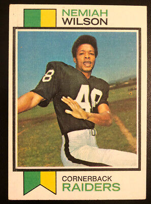1973 Topps #398 Nemiah Wilson Football Card Raiders | eBay