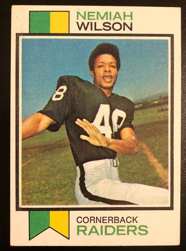1973 Topps #398 Nemiah Wilson Football Card Raiders | eBay