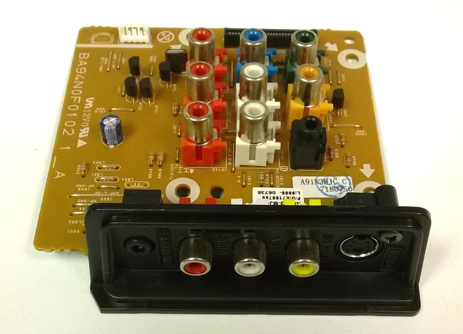 Sylvania LC195SLX Analog Main Unit Input Jack Board A91N3MJC ...