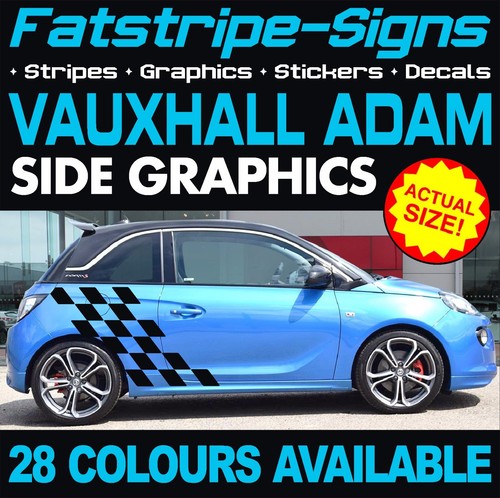 to fit VAUXHALL ADAM GRAPHICS STICKERS STRIPES DECALS OPEL TURBO ROCKS ...