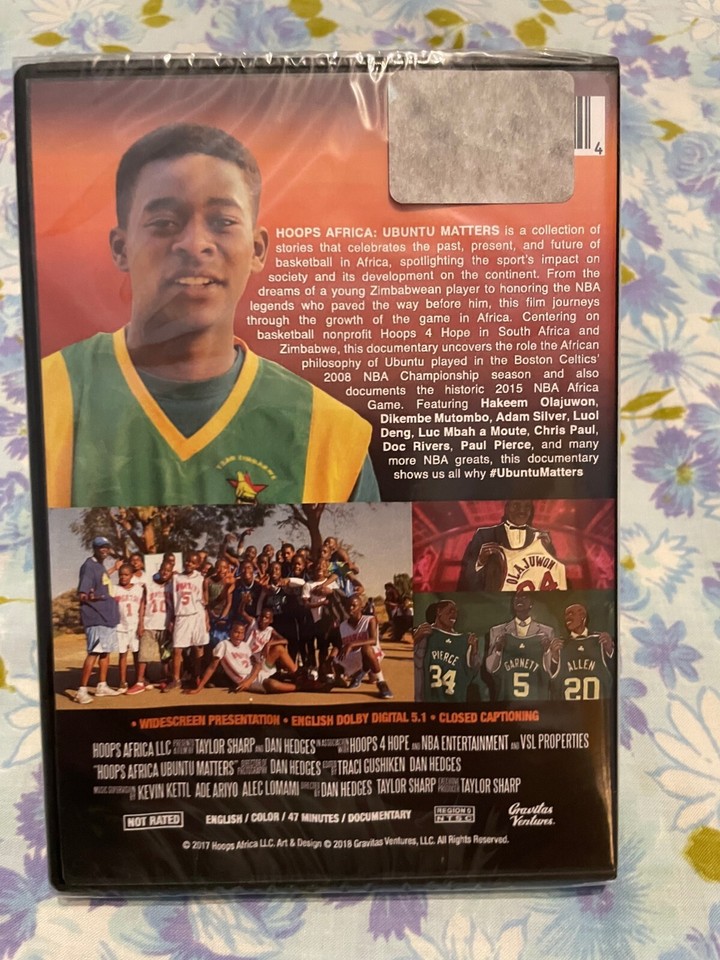 DVD Hoops Africa Ubuntu Matters BRAND NEW Paul Pierce Doc Rivers ...
