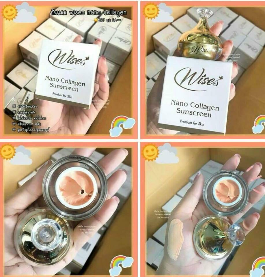 X4 Wise Nano Collagen BB Sunscreen Cream Sunblock Smooth Face ...