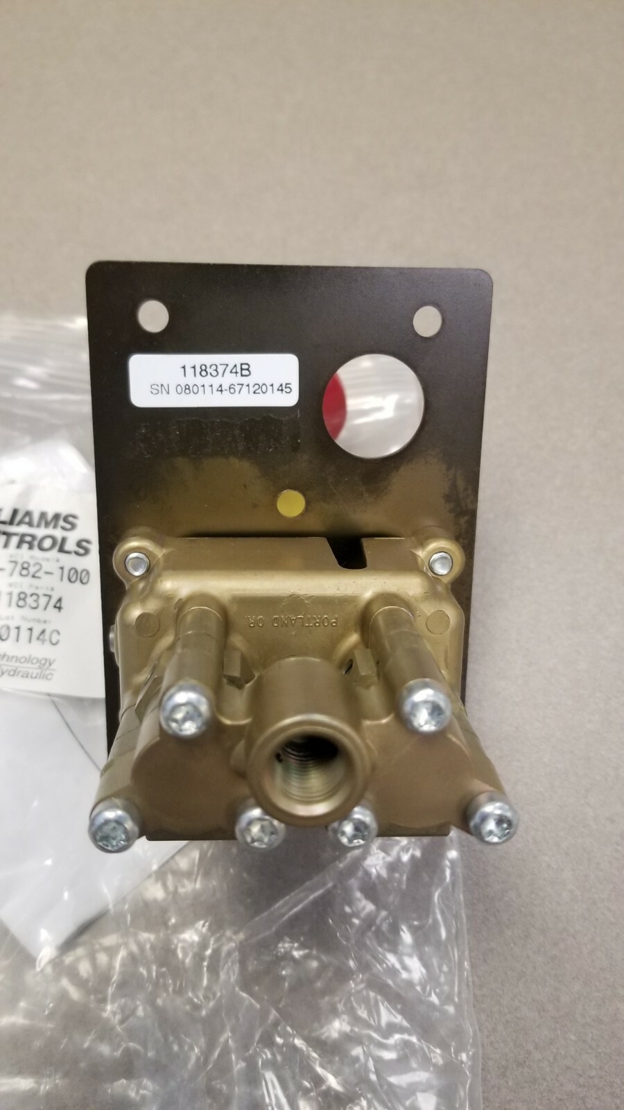 118374 / WM782-100 - Two Position Four-Way Control Valve, WILLIAMS ...
