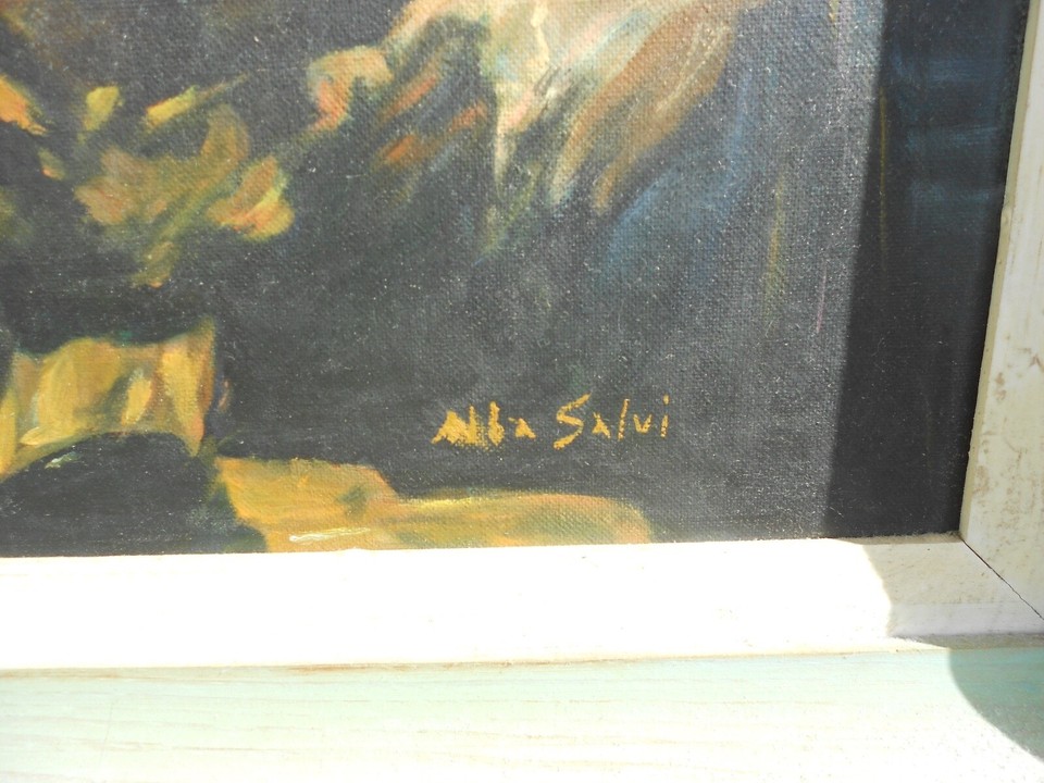 Big Vintage Crashing Waves Impressionist Seascape Painting Sig LISTED ...