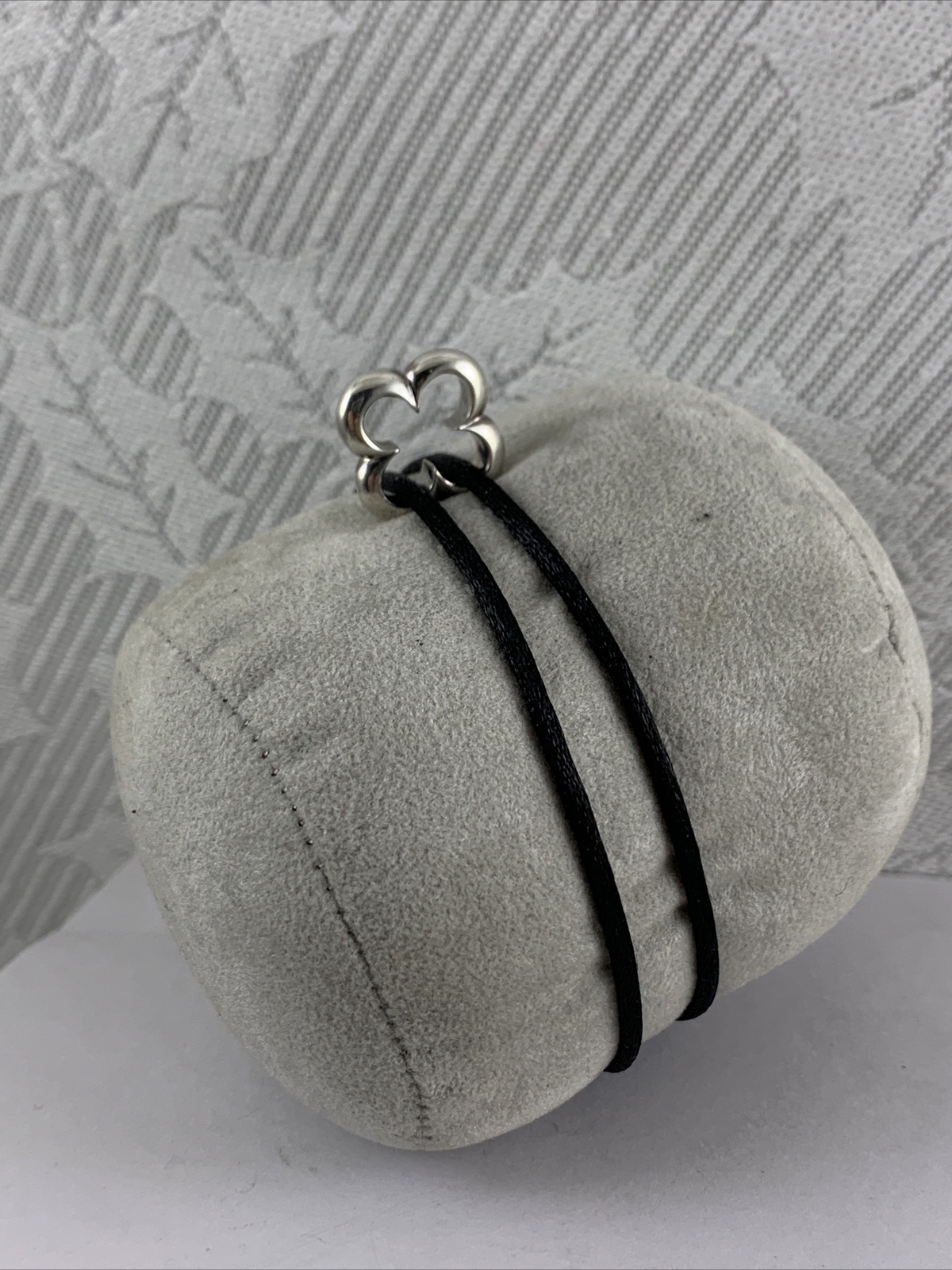 Heidi Klum Sterling & Black Rope Bracelet | eBay