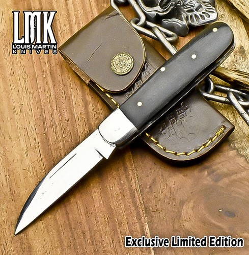 LMK Hand Forged AUS-8 Steel Pocket Folding Knife Micarta Decoration ...