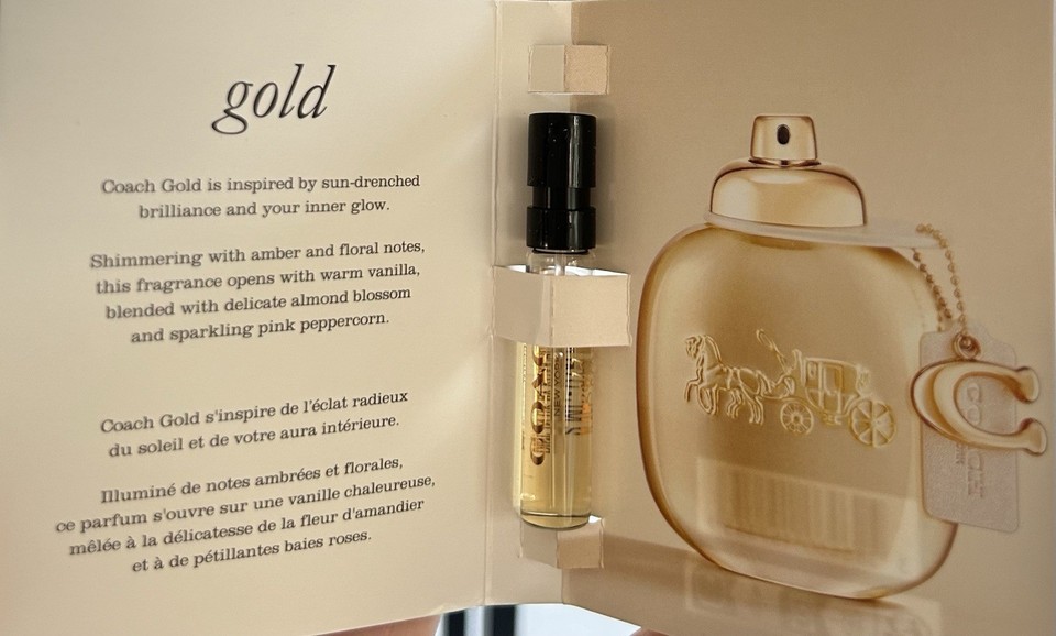 Coach Gold by Coach Parfum 2ml Women's perfume spray sample New | eBay