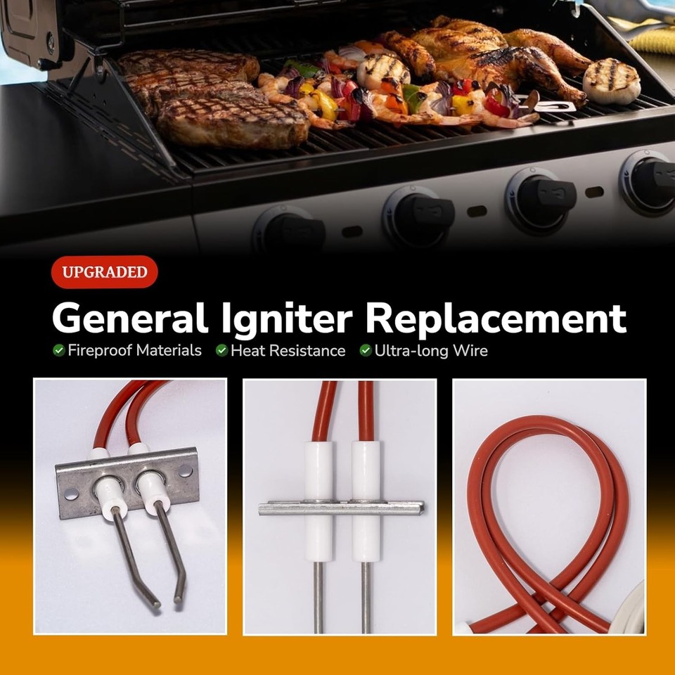 Grill Igniter, Gas Fireplace Igniter Extra-Long 600MM/24INCH Spark ...
