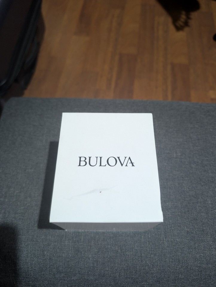 Bulova Sutton Automatic Open Heart Rectangular Two Tone Watch Boxed ...
