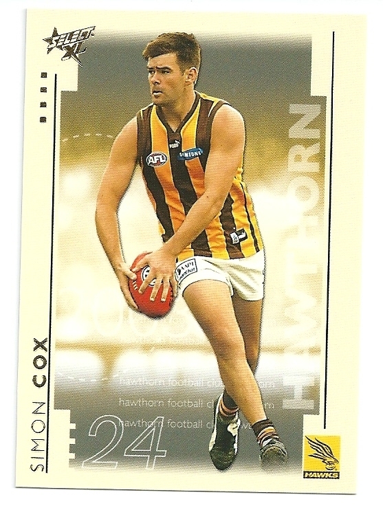 2003 Select XL (129) Simon COX Hawthorn | eBay Australia