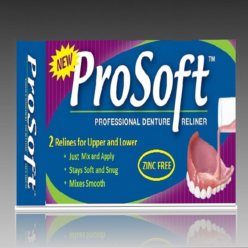 Soft Denture Reline Kit! Durable Liner! Repair Loose Dentures! ProSoft ...