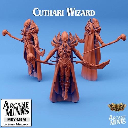 D&D Miniature Mind Flayer Wizard a Dungeons and Dragons Cuthari ...