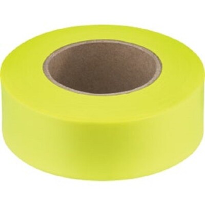 (6)-Empire 200' x 1 In High Visibility Fluorescent Yellow Flagging Tape ...