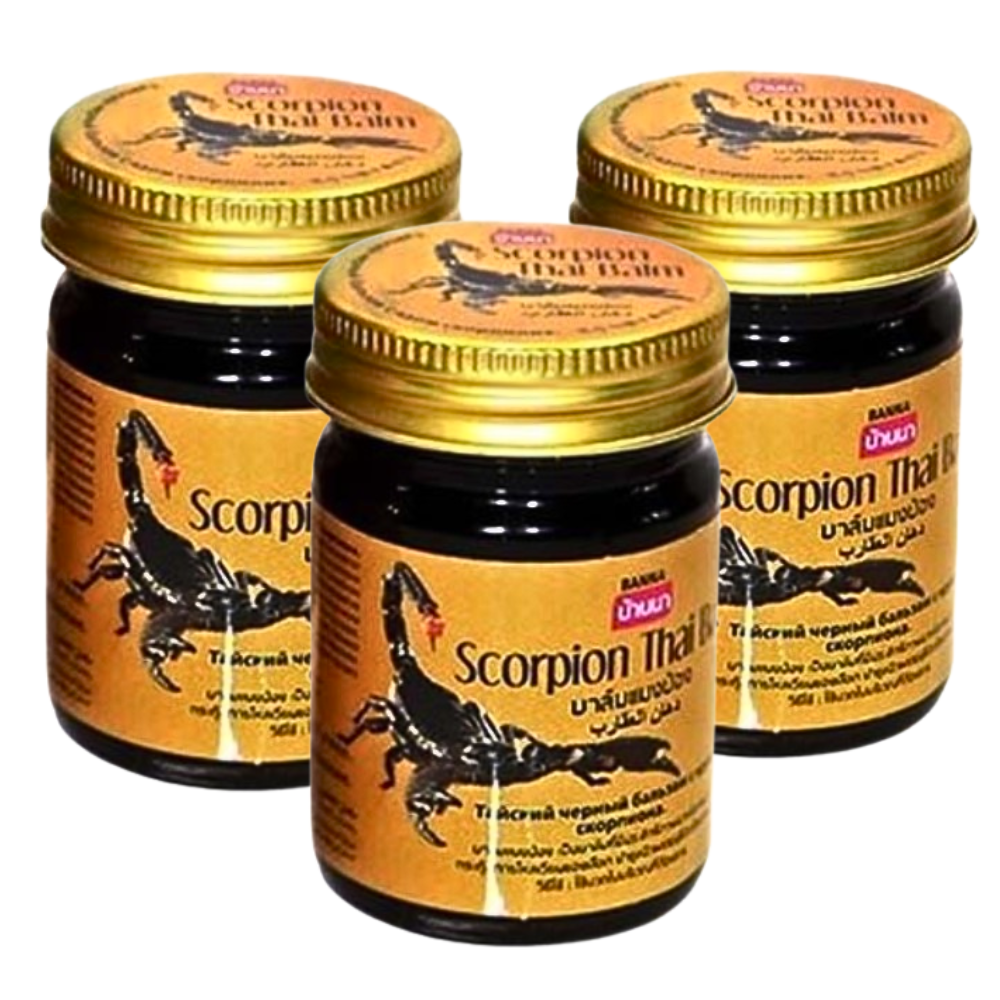 6 X 50g Original Thai Massage Scorpion Balm Arthritis and Arthrosis ...