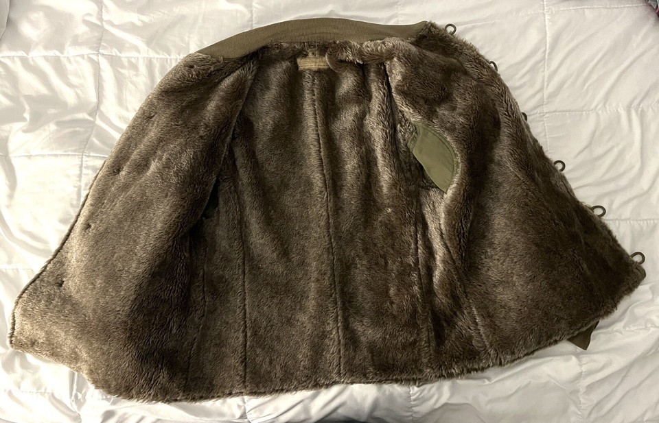 WW2 WWII US Army M-43 PILE Fur Liner M43 Field Jacket 38R Or 40R Alpaca ...