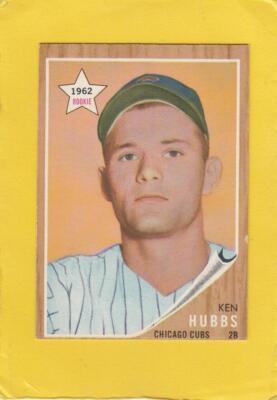 1962 Topps #461 Ken Hubbs Cubs EX+ Excellent+ #25384 | eBay