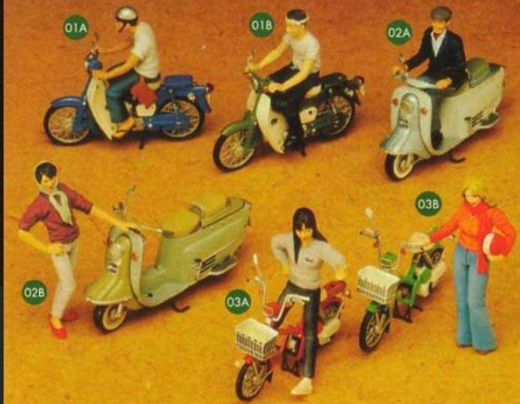 FToys Moped collection 6 types 1/24 Scale Bike 6-Piece Set Rare | eBay
