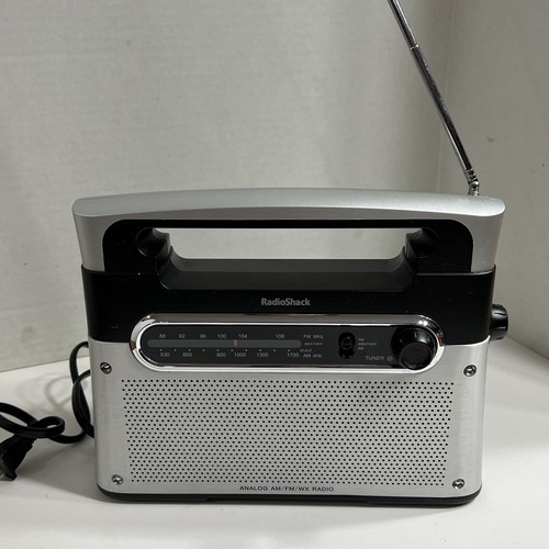 Radio Shack Portable Analog AM FM WX Weather Radio 12-889 AC/DC 12v | eBay