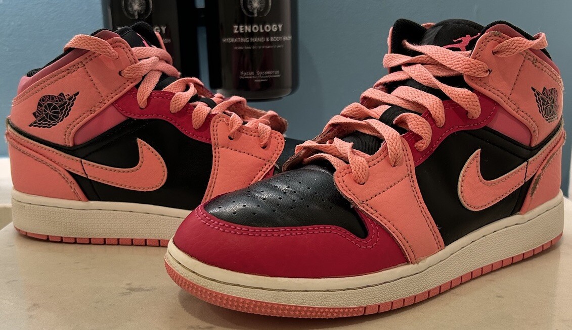 Nike Air Jordan 1 Mid 554725-662 Coral Pink Pinksicle… - Gem
