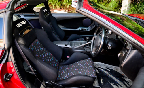 Recaro Lemans Confetti fabric material sr2 sr3 gtr supra mr2 r32 r33 ...