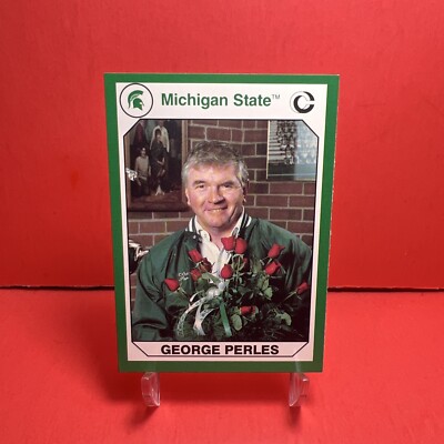 1990 Collegiate Collection Michigan State Spartans George Perles #39 VG ...