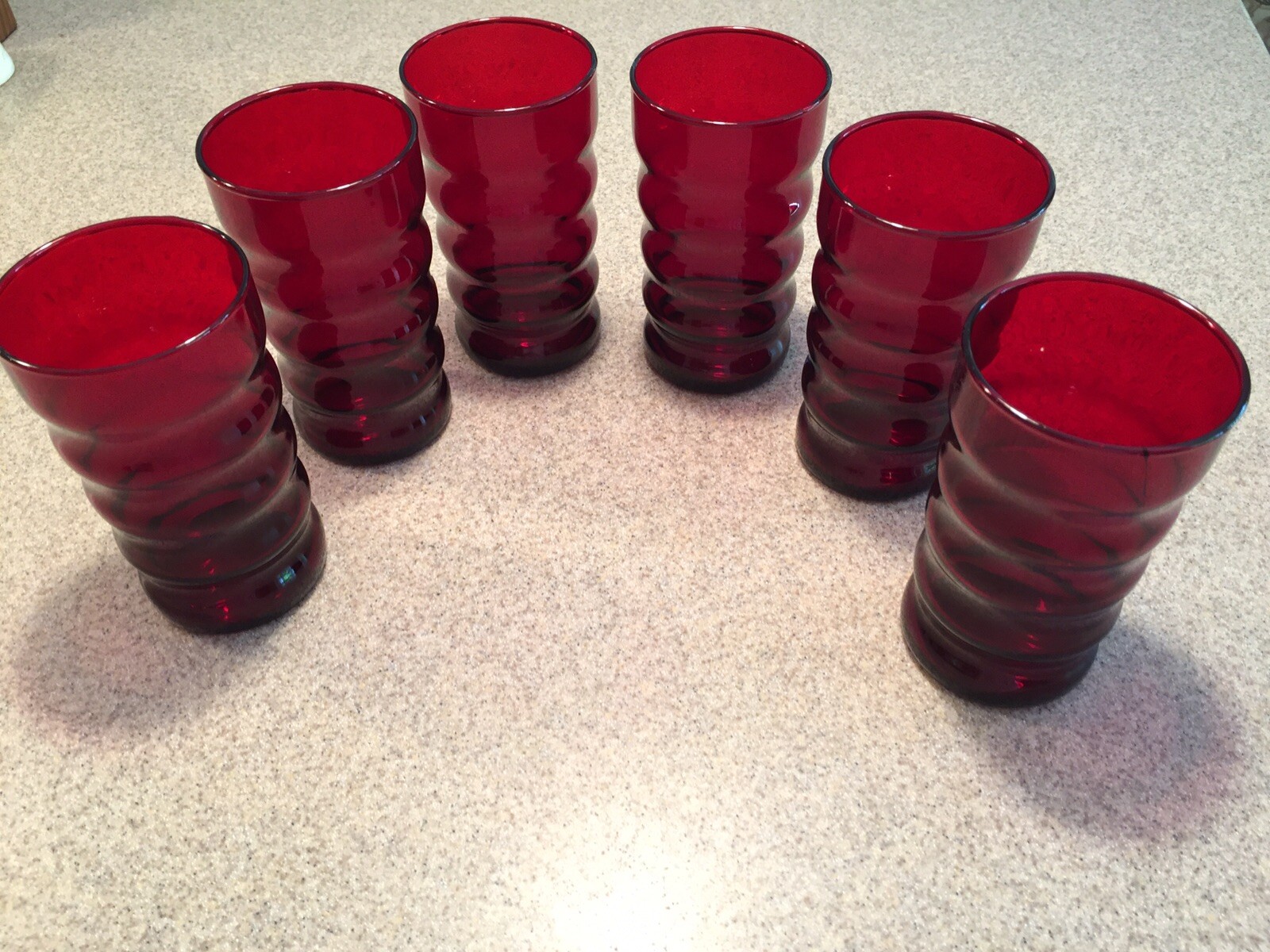 ANTIQUE INDIANA GLASSWARE, BEAUTIFUL RUBY RED GLASSES | eBay
