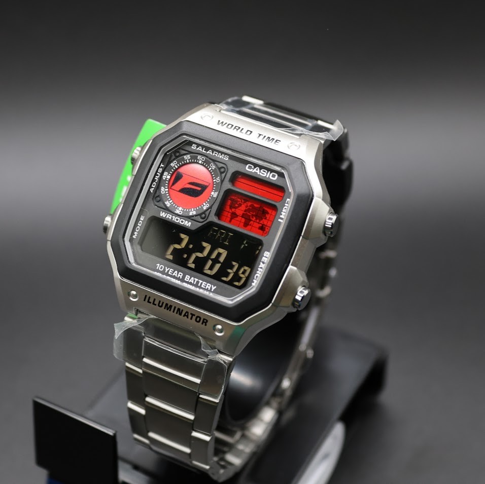 Lexus F Badge CASIO AE-1200WHD. Royale Watch Mod. Negative Display - F ...