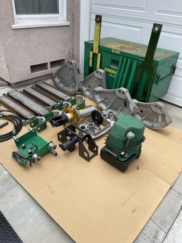 Greenlee 881 CT Hydraulic Pipe Bender 2-1/2”-4” Greenlee Pump 980 ...