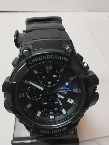 Mens Watch Casio Chronograph Blue Face | eBay